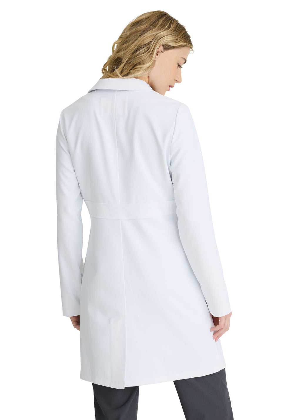 Women's Three-Pocket 34" Mid-Length Flourish Lab Coat - SKC970 - White ...